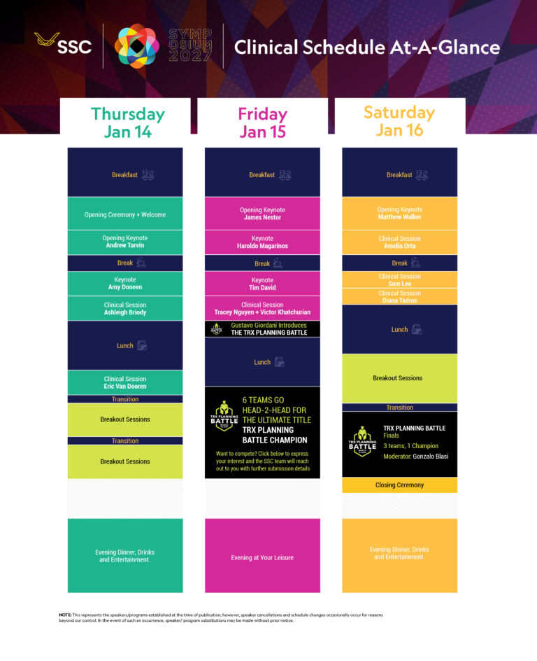 Clinical Program - 2027 - SSC Symposium